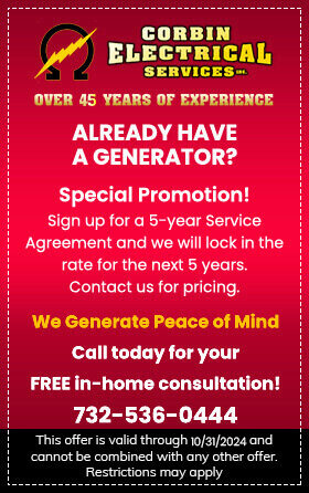 Generator & Electrical Service Special Offers throughout NJ - Corbin ...